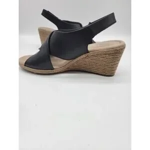 Clarks | Shoes | Collection By Clarks Womens 9 Sling Back Wedge Sandals ...